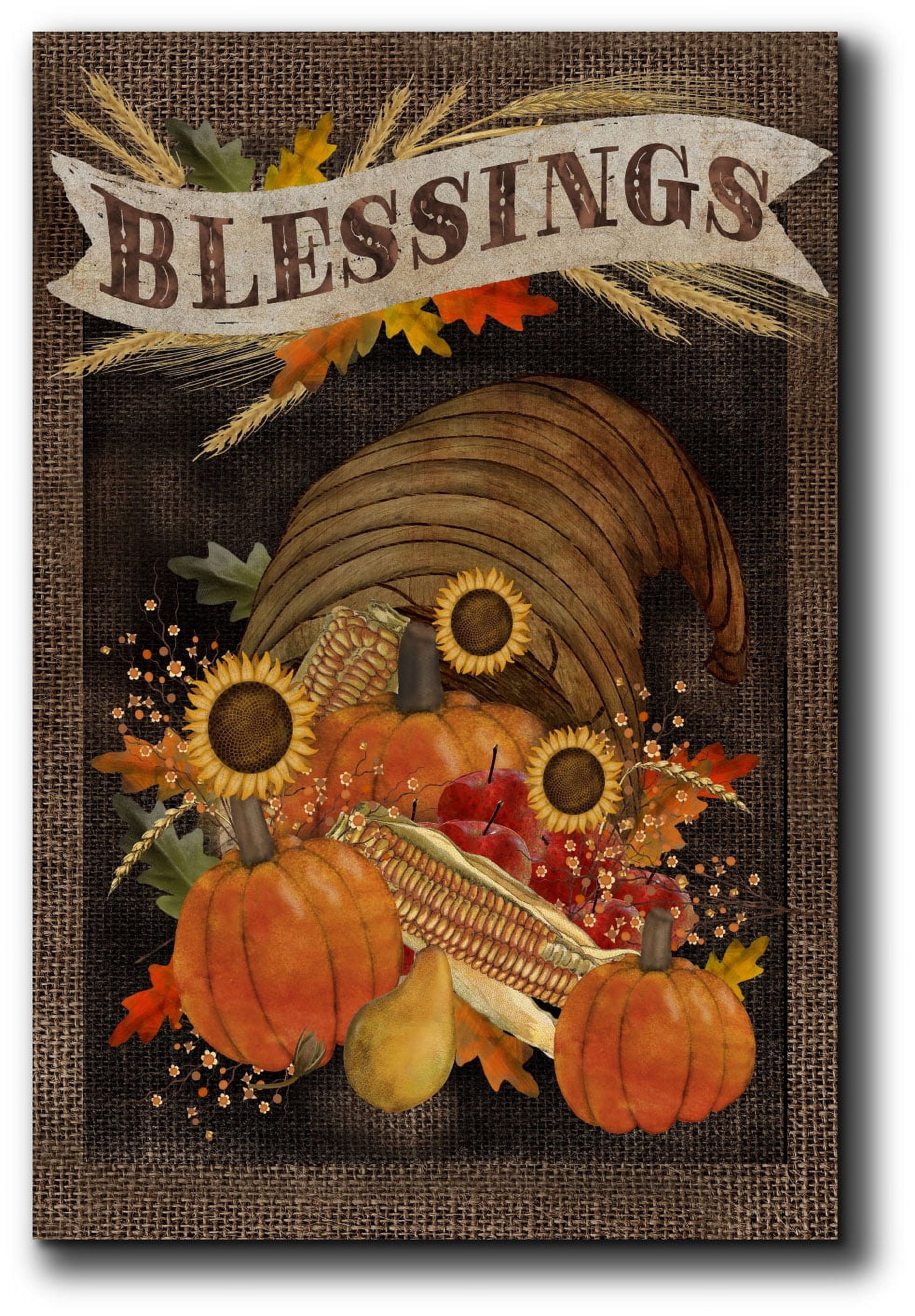 Courtside Market Cornucopia Blessings 18x26 Gallery-Wrapped Canvas Wall ...