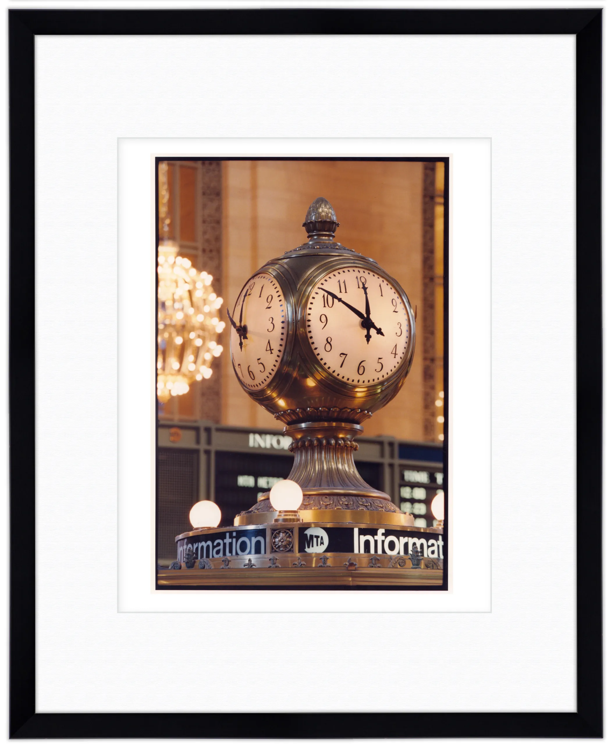 Courtside Market Grand Central - Information Booth & Clock Framed Art ...
