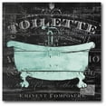 Courtside Market Toilette Gallery Wrapped Canvas Wall Art 16x16