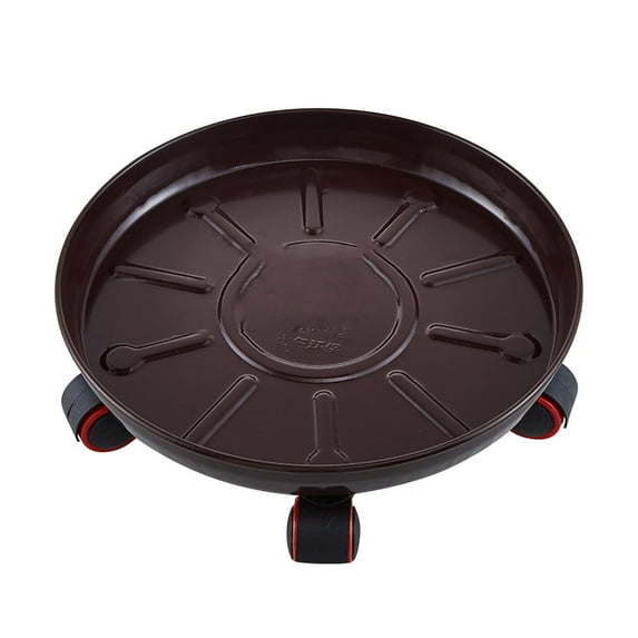 Courtyard Decoration Iron Metal Universal Wheel Base Circular Thickened ...