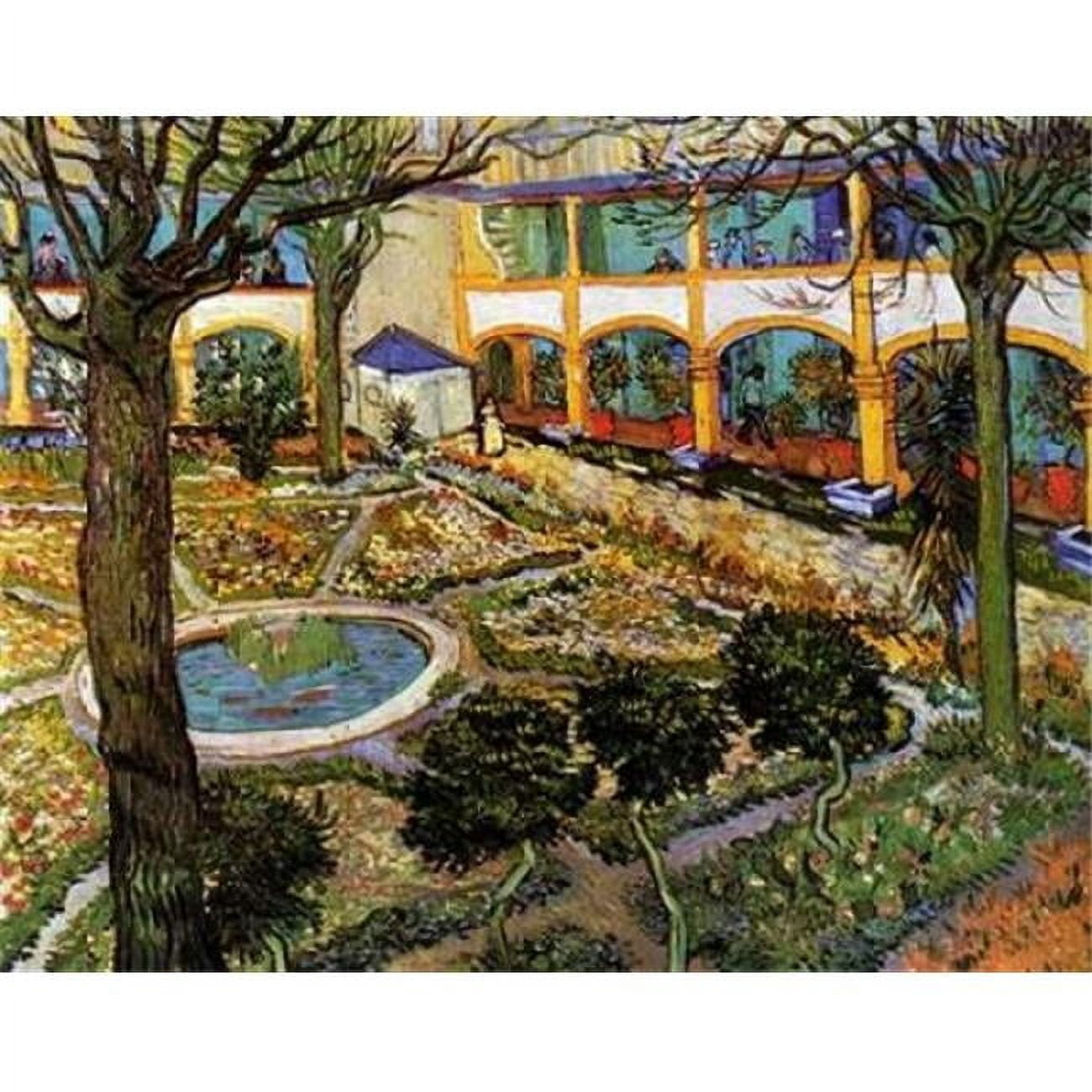 Courtyard Hospital Arles Poster Print by Vincent Van Gogh (11 x 14 ...