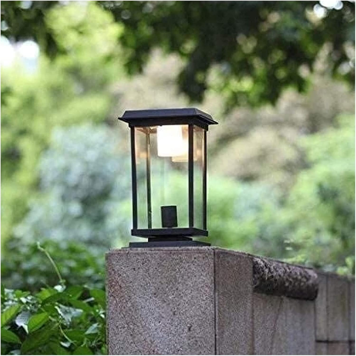 Courtyard Light Outdoor Die-cast Light Solar Post Lamp Garden Light 5W ...
