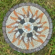 Set of 3 12” Square Marble Riverstone Stepping Stones Garden Mats ...