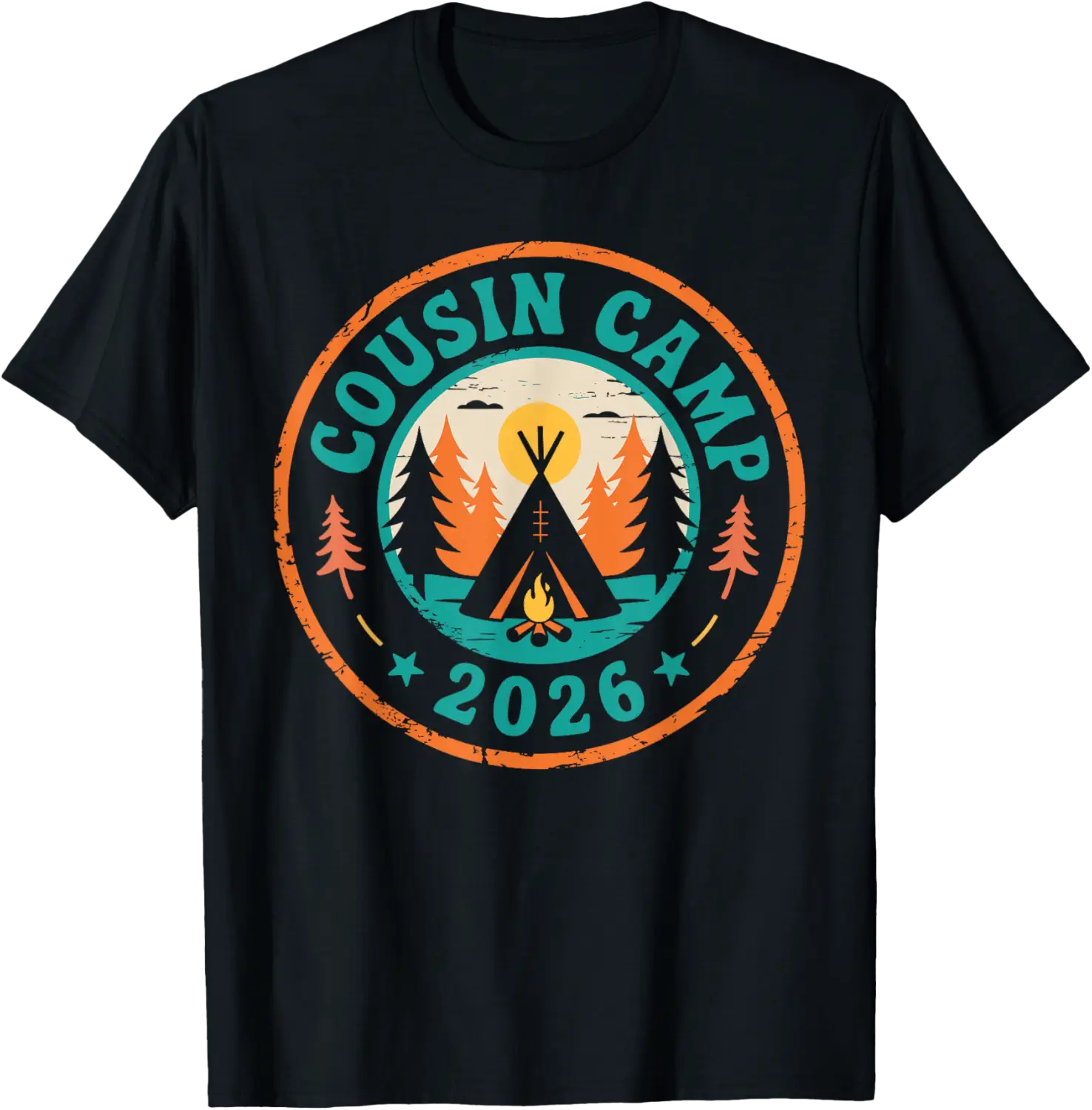Cousin Camp Summer Crew T-Shirt - Walmart.com