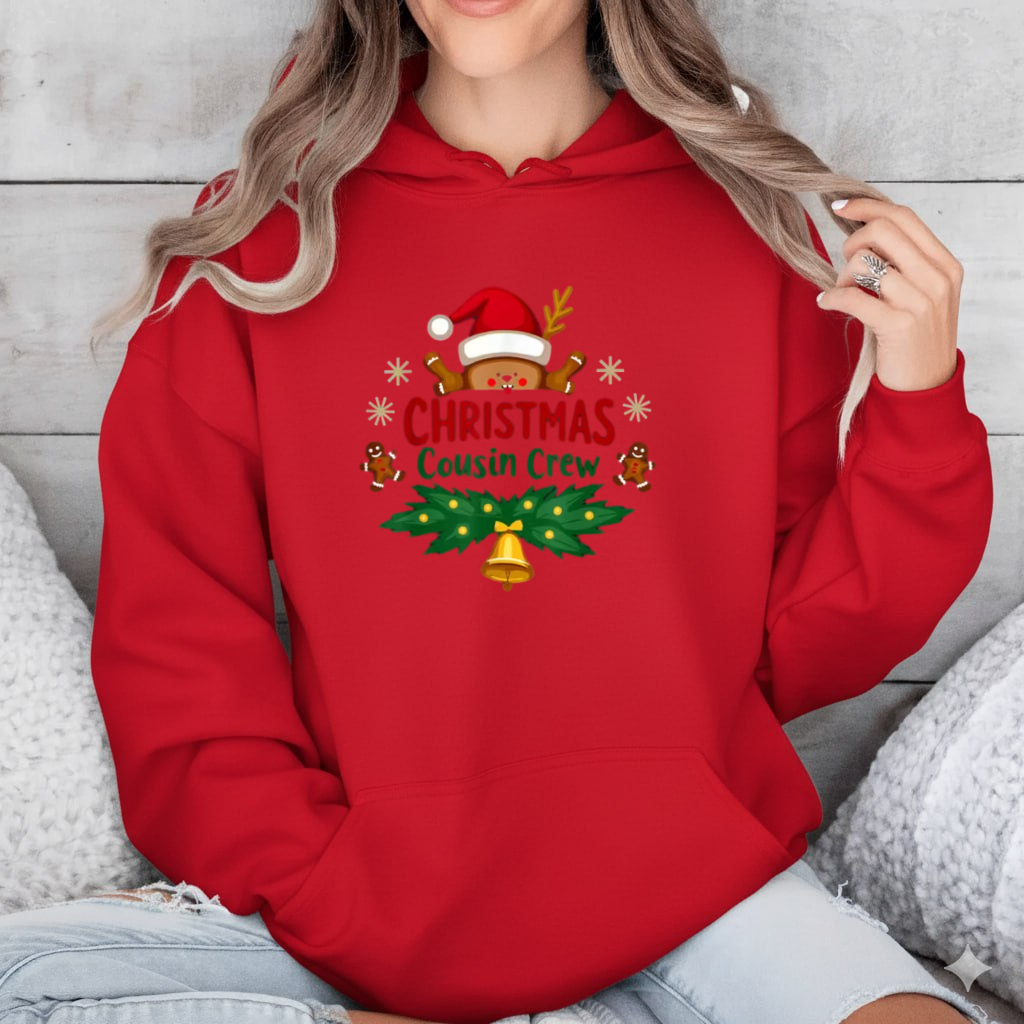 Cousin Cookie Crew Funny Gingerbread Family Holiday Humor Matching ...