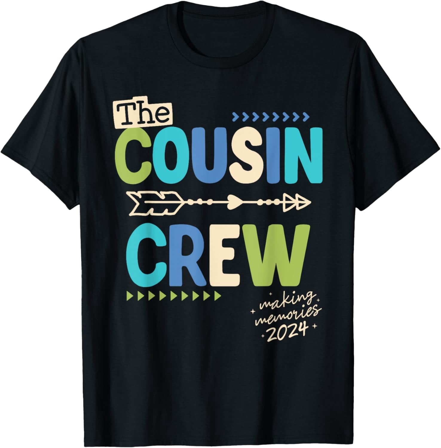 Cousin Crew 2024 Making Memories Family Vacation Camp Kids T-Shirt ...
