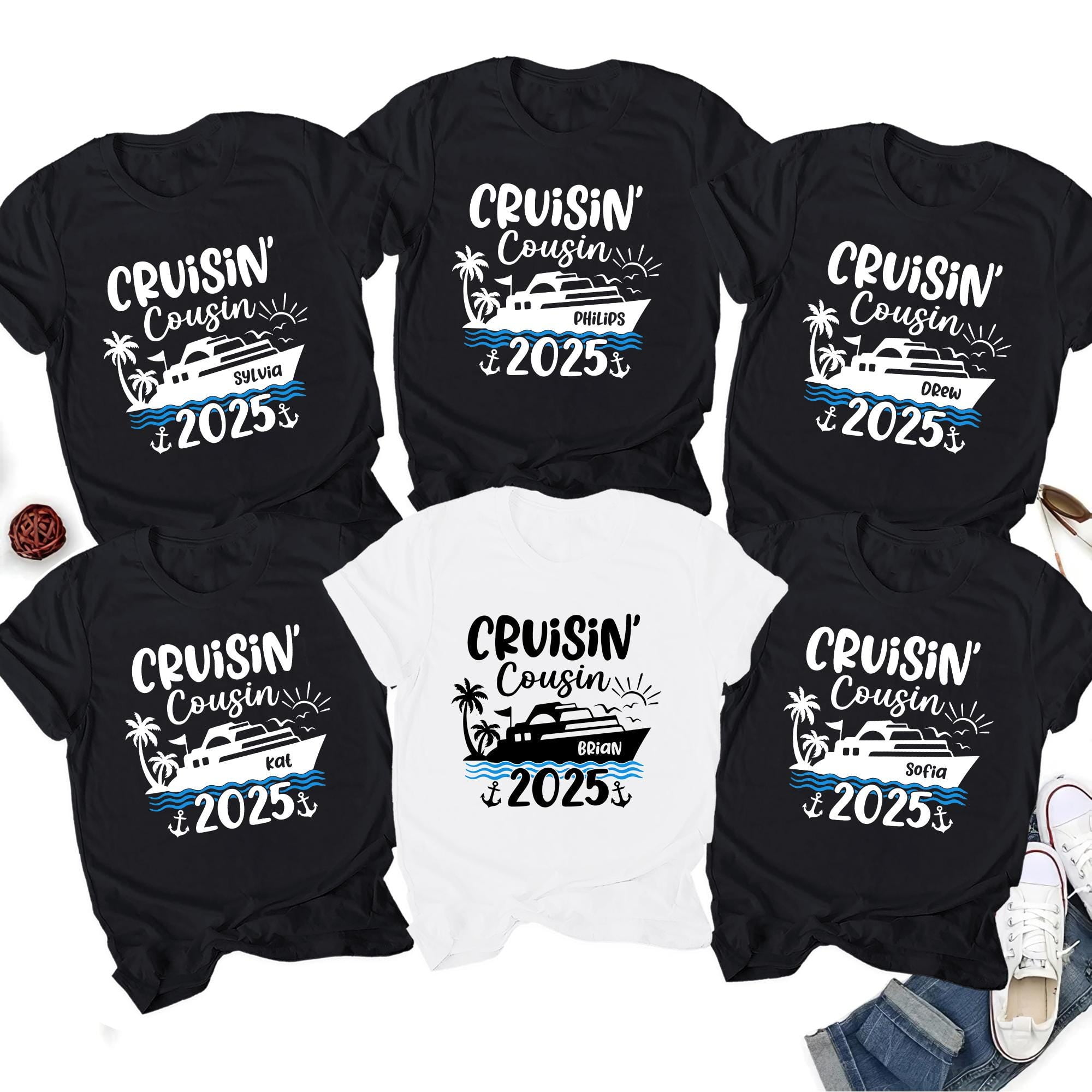 Cousin Crew 2025 Shirts, Cousin Cruise Shirt, Cruising Cousin Vacation ...