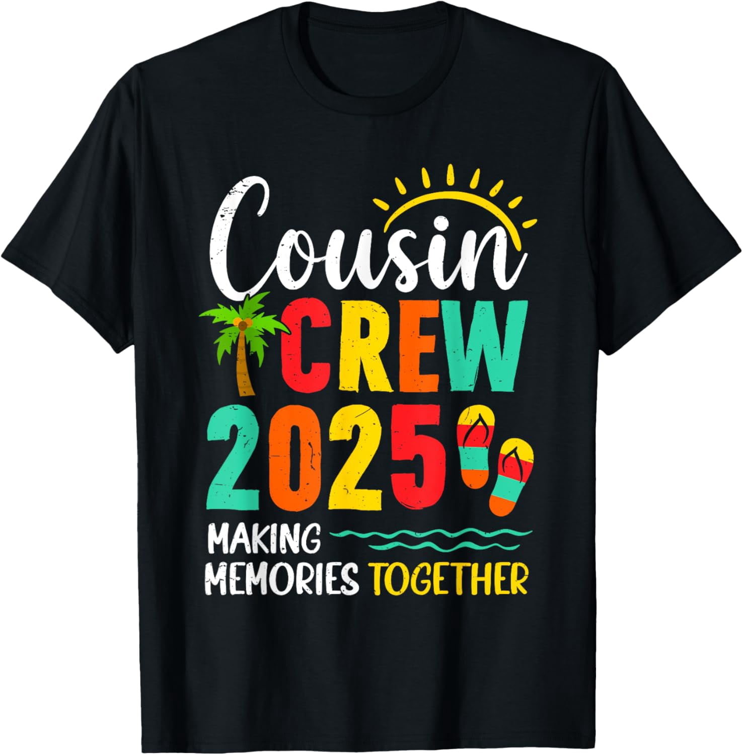 Cousin Crew 2025 Summer Vacation Beach Family Trip Matching T-Shirt ...