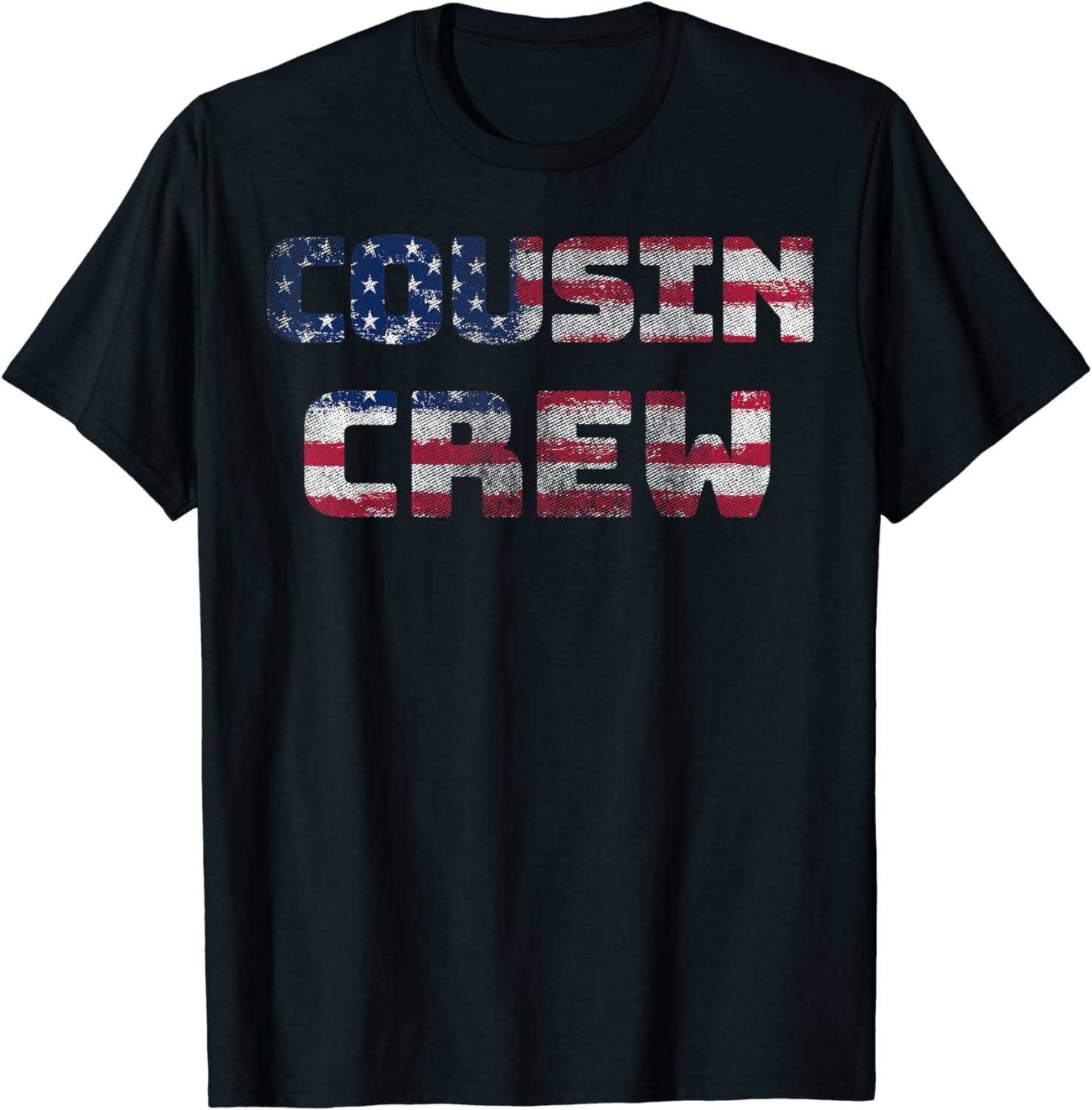 Cousin Crew American Flag 4th of July American Pride Vintage T-Shirt ...