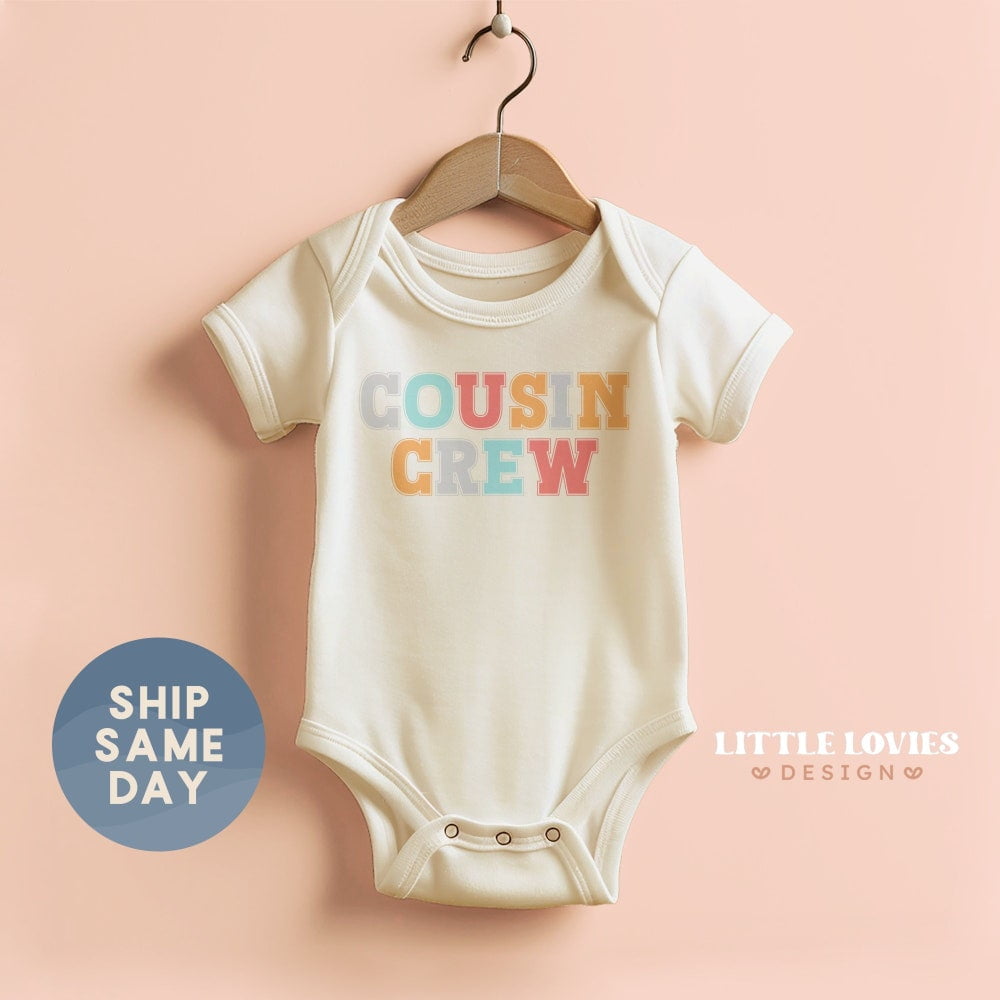 Cousin Crew Baby Onesie, New To The Cousin Crew Bodysuit, Little Cousin ...