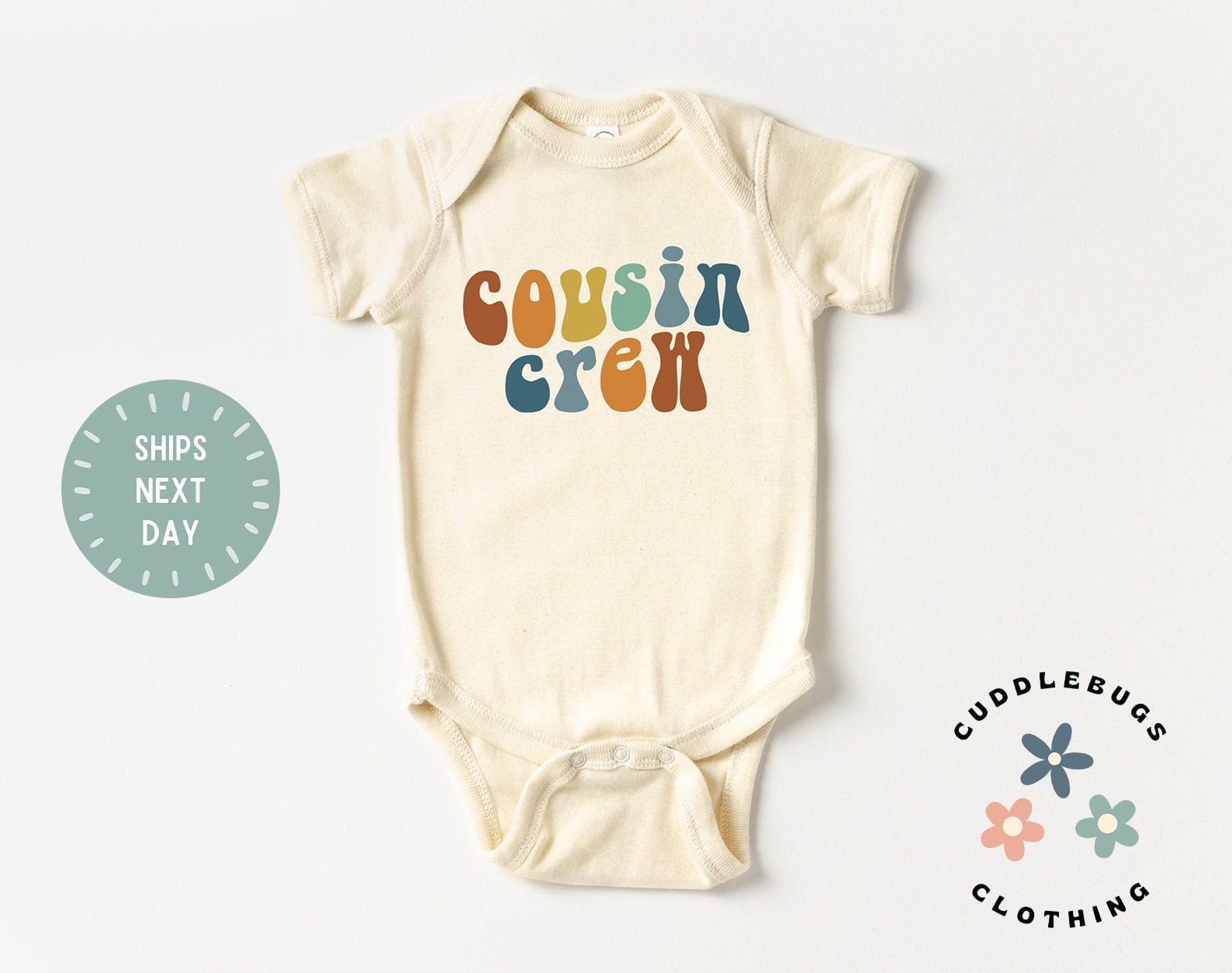 Cousin Crew Baby Onsies Bodysuit, Retro Cousin Baby Bodysuit, Matching Cousin, New Cousin ...