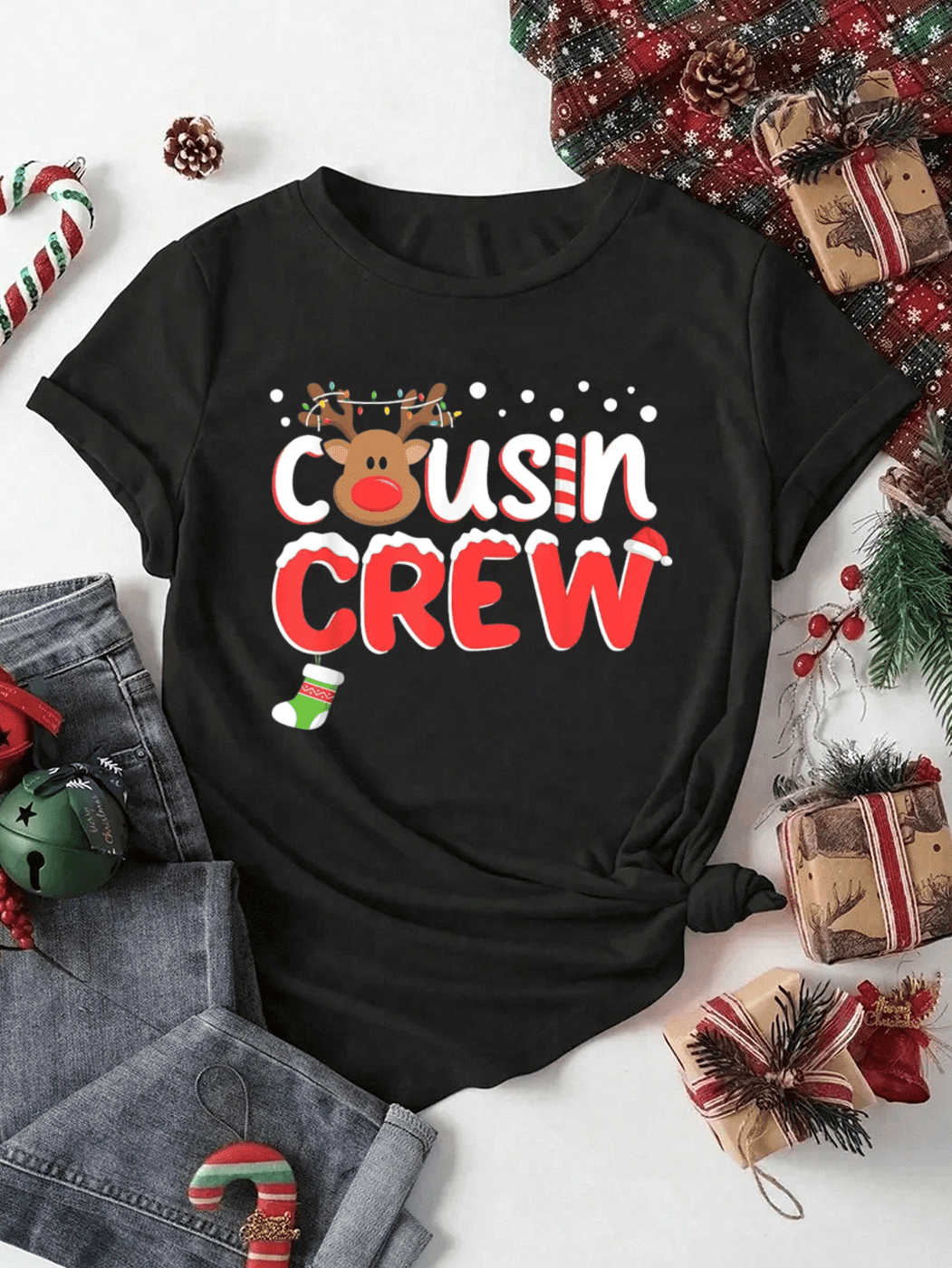 Cousin Crew Christmas Matching Family Holiday Themed Fun up to Size 5XL ...