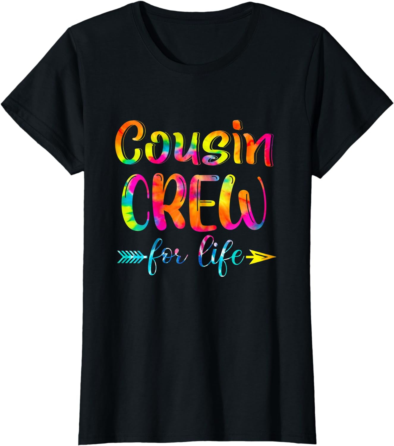 Cousin Crew For Life Tie Dye Funny Matching Family Reunion T-Shirt - Walmart.com