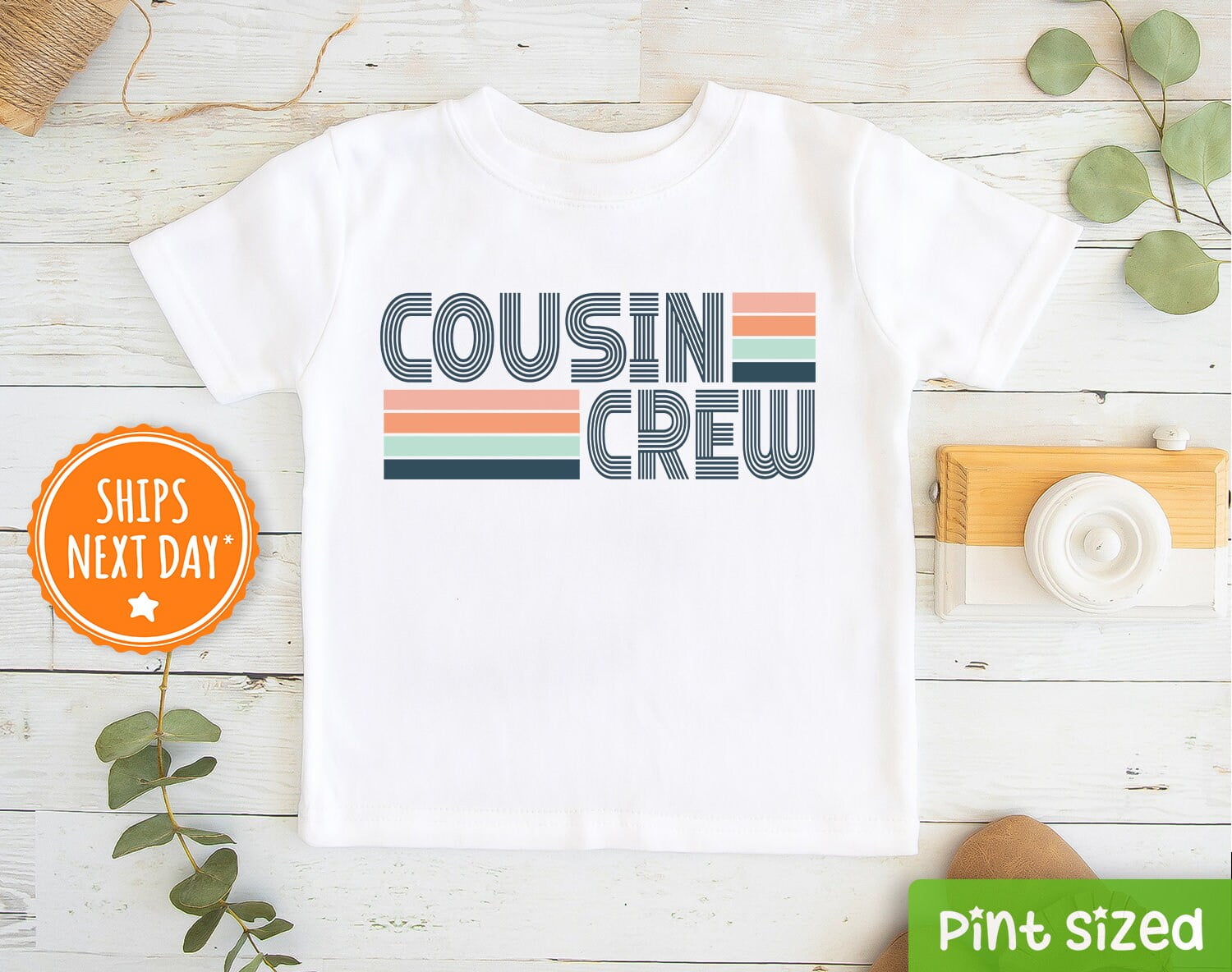 Cousin Crew Kids Shirt, Retro Cousin Crew Toddler Tee, Cute Natural Cousin Kids Tee TODDLER ...