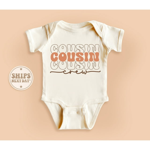 Cousin Crew Onesie, Cute Cousin Natural Onesie, New Cousin Bodysuit, Cousin Crew Gift, Little ...