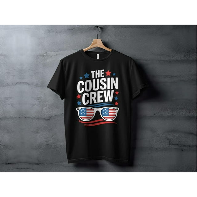 Cousin Crew Patriotic T-Shirts, American Flag Sunglasses, Family ...