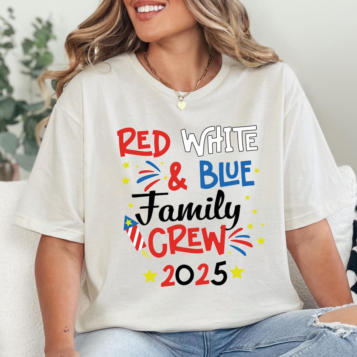 Cousin Crew Shirt 2025, 4th of July Family Tee, July 4th Shirts, Red ...