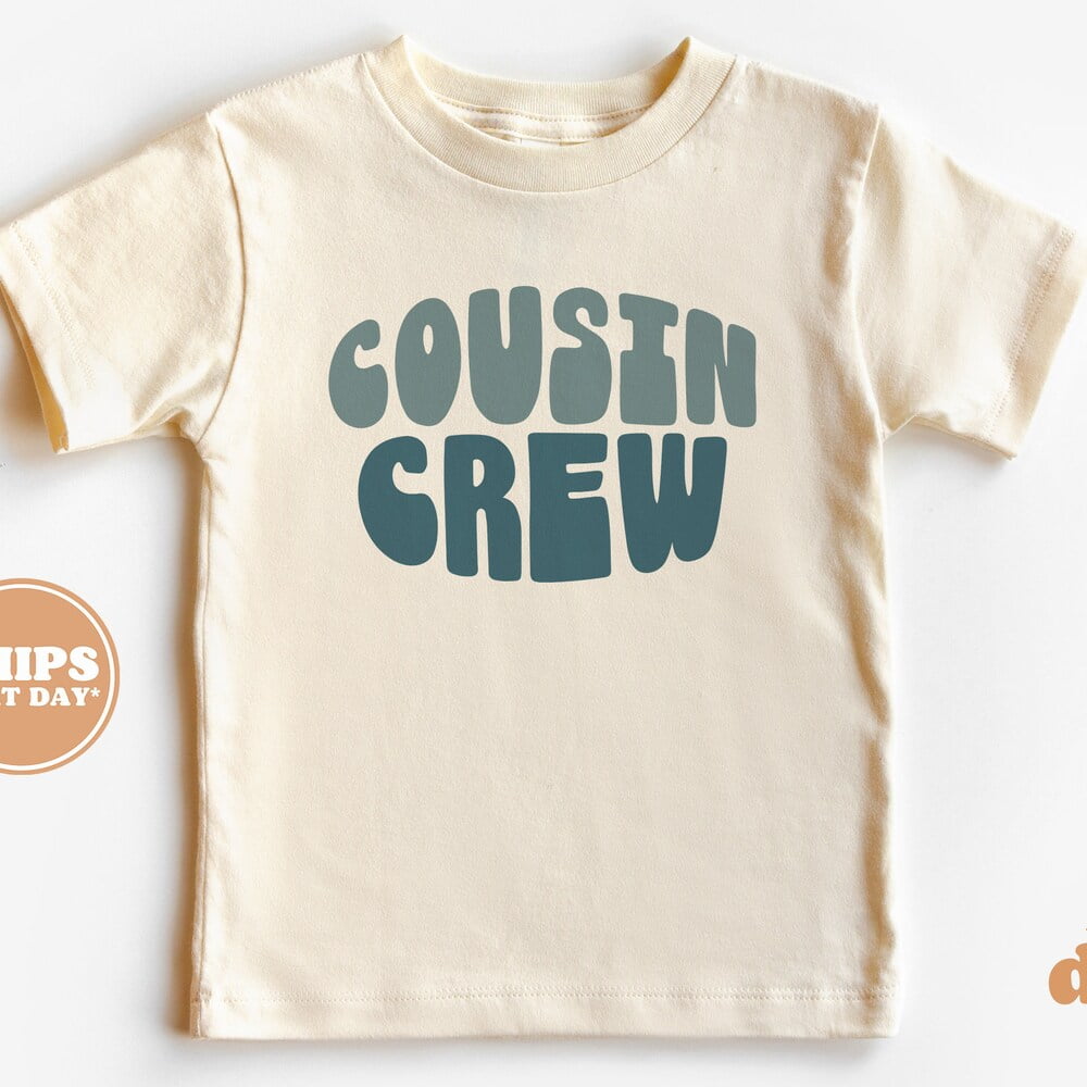 Cousin Crew Toddler Shirt - Boho Retro Kids Shirt - Cute Cousin Crew TODDLER SHORT SLEEVE TEE ...