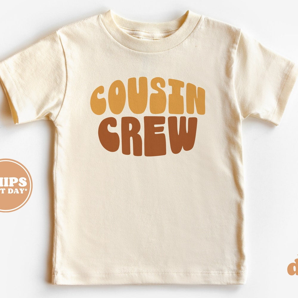 Cousin Crew Toddler Shirt - Boho Retro Kids Shirt - Cute Cousin Crew TODDLER SHORT SLEEVE TEE ...