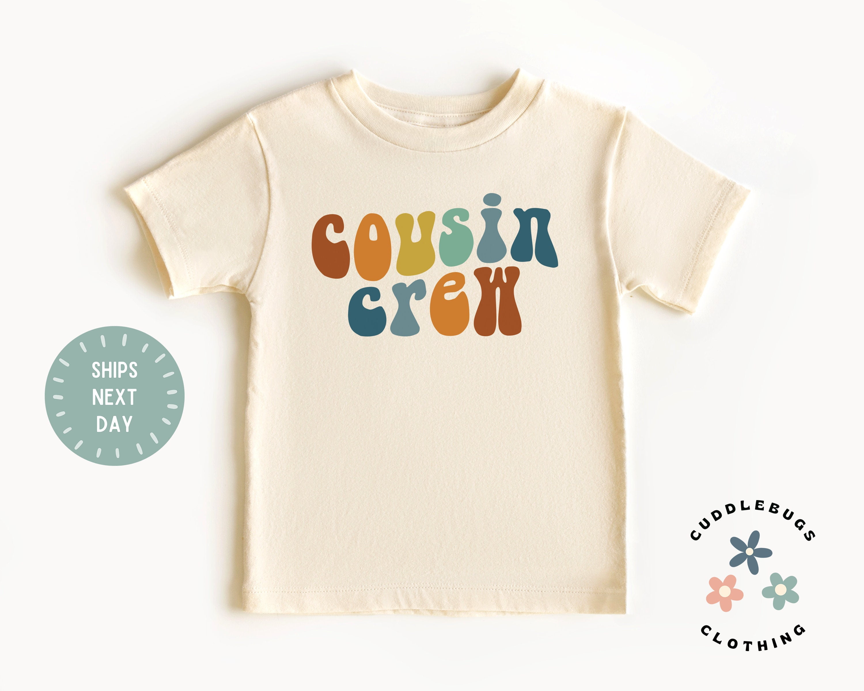Cousin Crew Toddler Shirt, Cute Retro Cousin Kids Shirt, Boho Cousin Tee, Matching Cousin ...