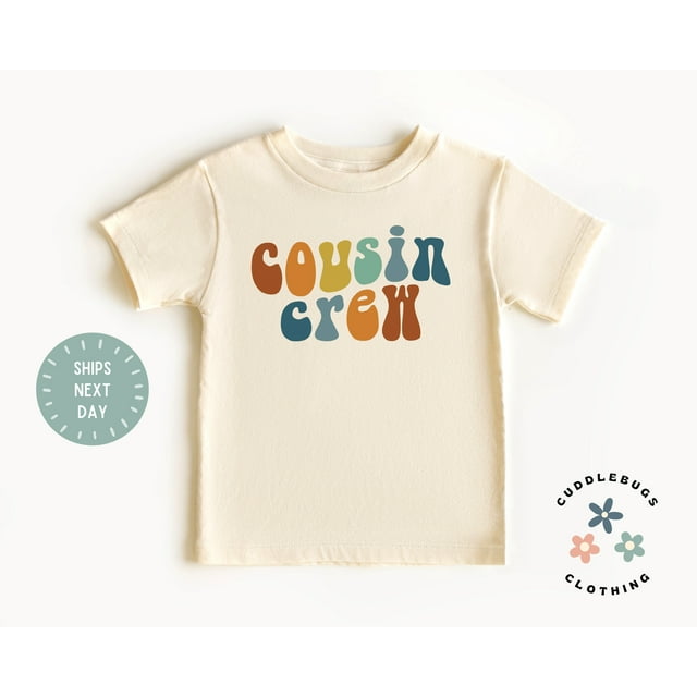 Cousin Crew Toddler Shirt, Cute Retro Cousin Kids Shirt, Boho Cousin Tee, Matching Cousin ...