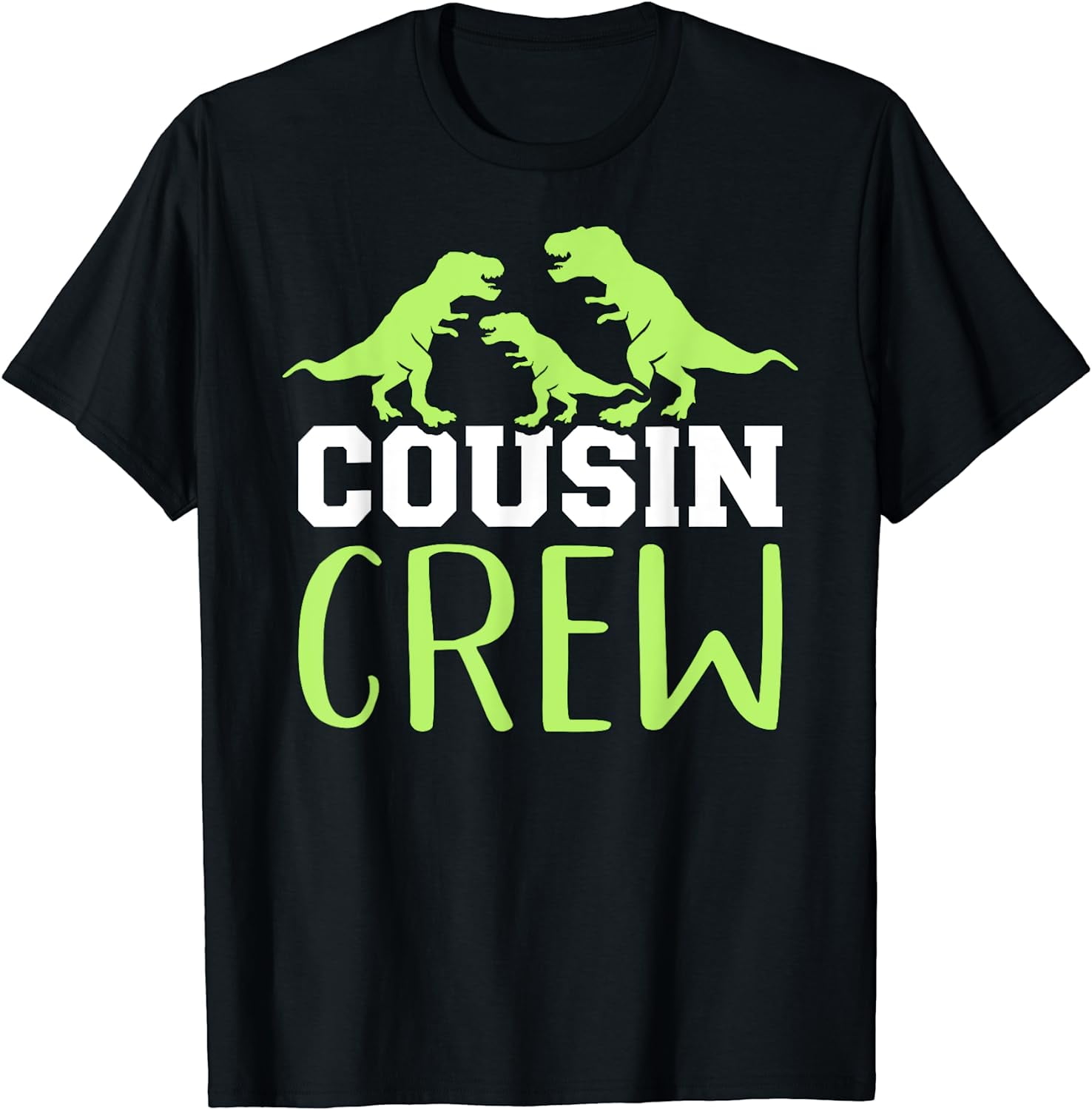 Cousin Crew dinosaurs T-Shirt Black - Walmart.com