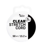 Cousin DIY 0.5 mm Clear Elastic Stretch Cord, 50 ft Roll, Jewelry ...