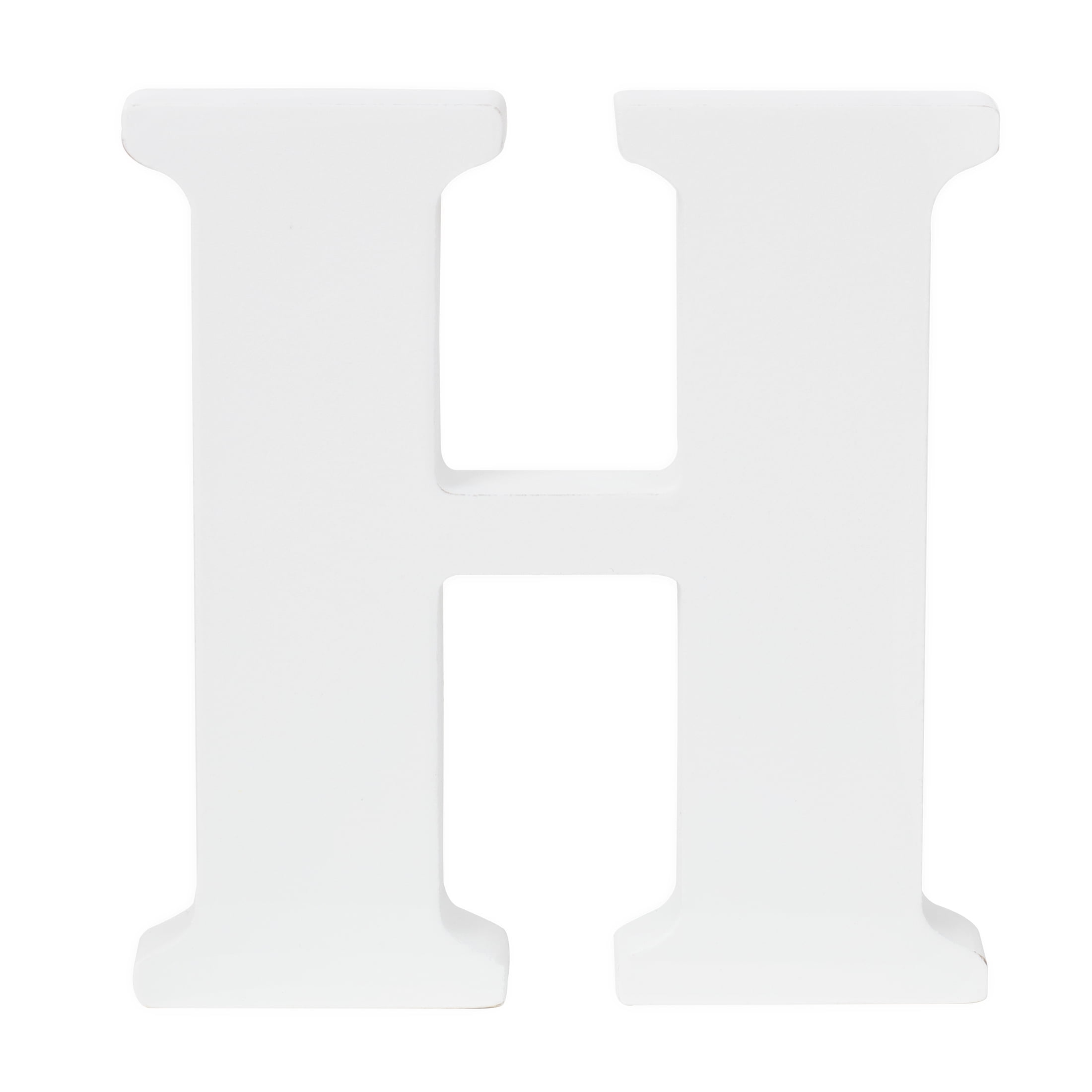 Cousin DIY 3" White Wood Letter H - Walmart.com