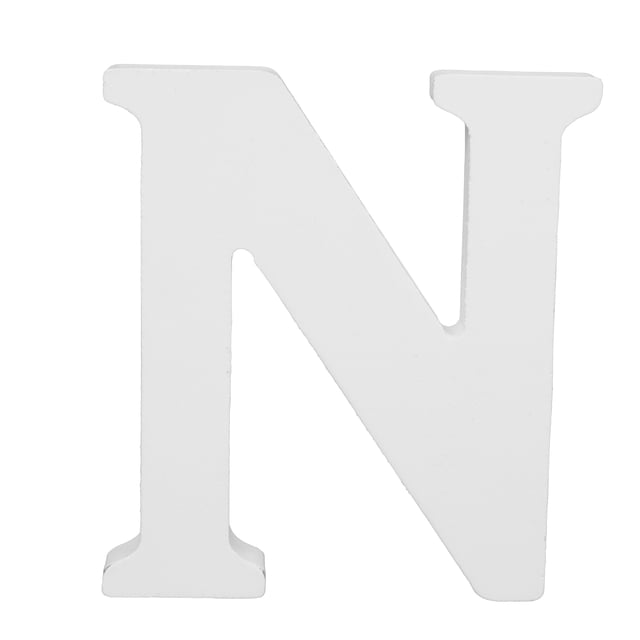 Cousin DIY 3" White Wood Letter N - Walmart.com
