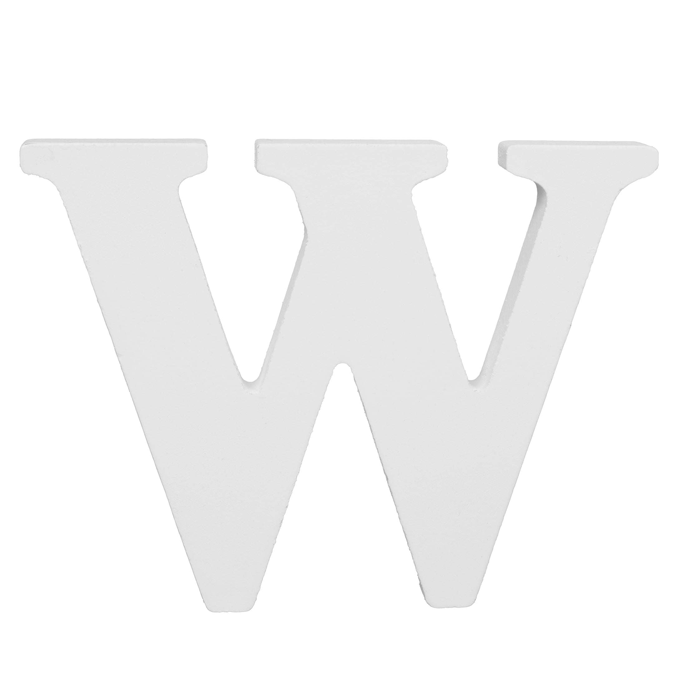 Cousin DIY 3" White Wood Letter W - Walmart.com