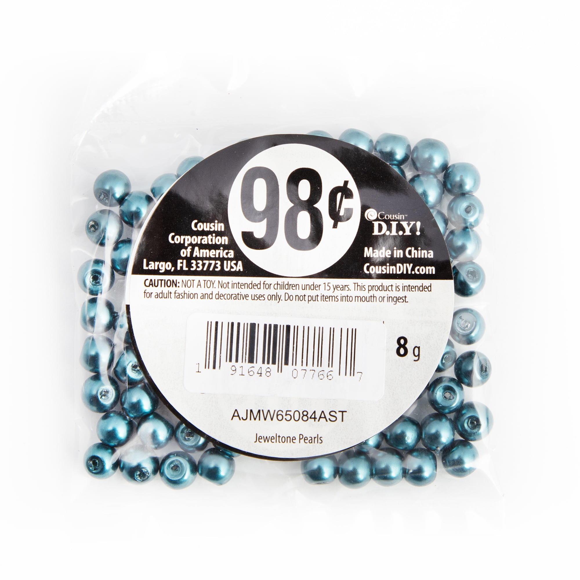 Cousin DIY 98 Cent Pastel Faux Pearl Multi-color Assortment for Jewelry ...