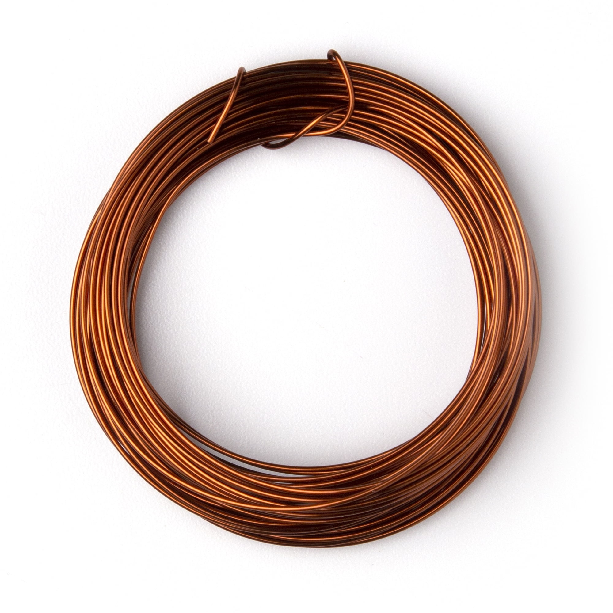 Cousin DIY Coated Copper Wire, Brown Finish, 20 Ga, 24 ft Roll ...