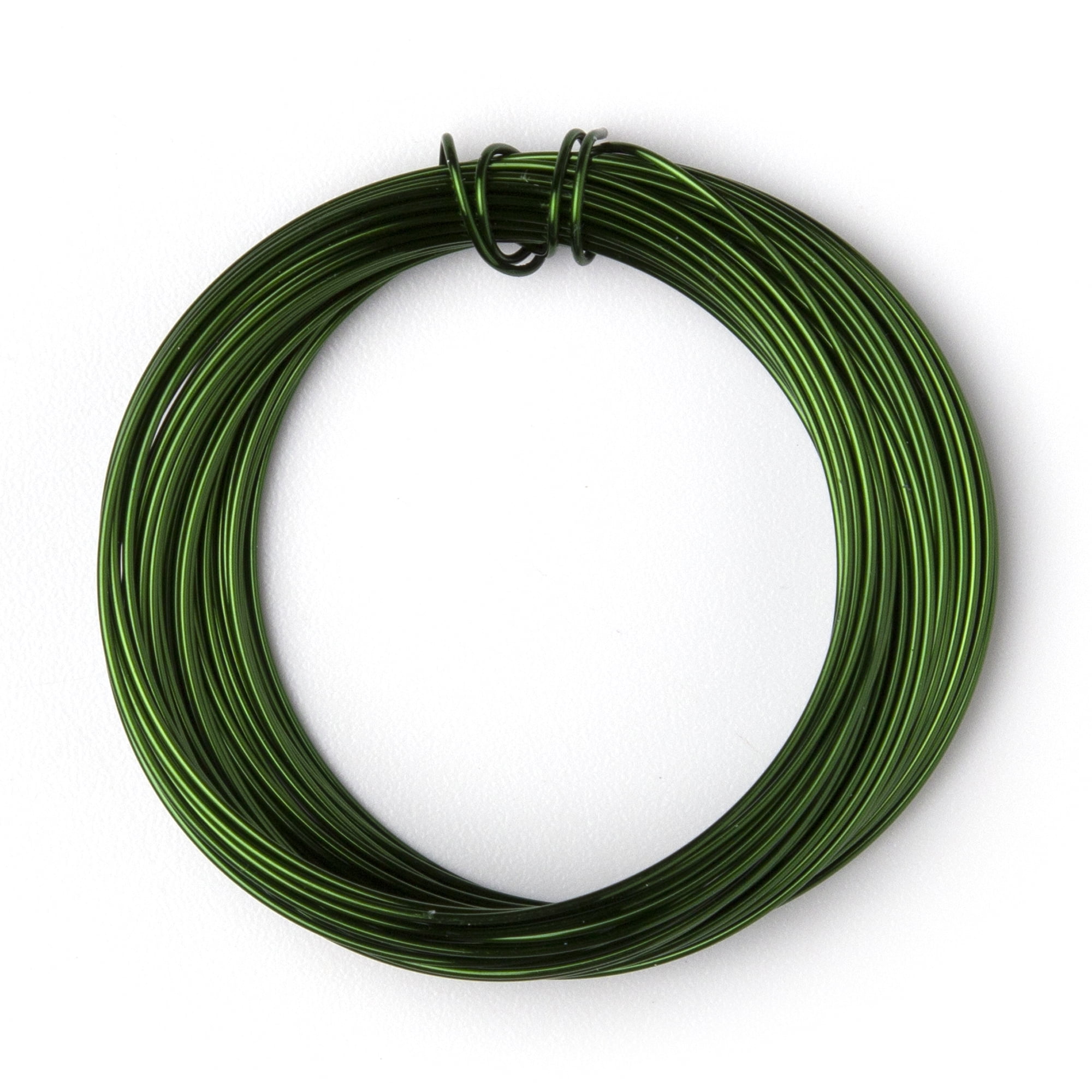 Cousin DIY Coated Copper Wire, Green Finish, 20 Gauge, 24 ft Roll ...