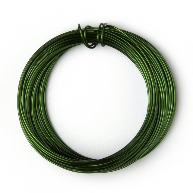 Cousin DIY Coated Copper Wire, Green Finish, 20 Gauge, 24 ft Roll ...
