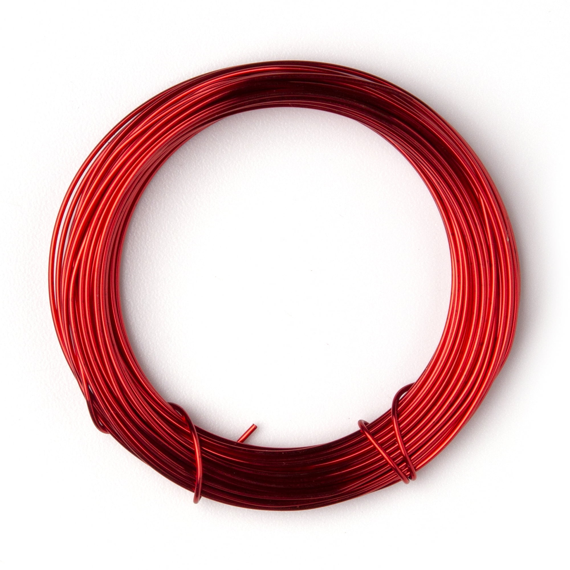 Cousin DIY Coated Copper Wire, Red Finish, 20 Gauge, 24 ft Roll ...
