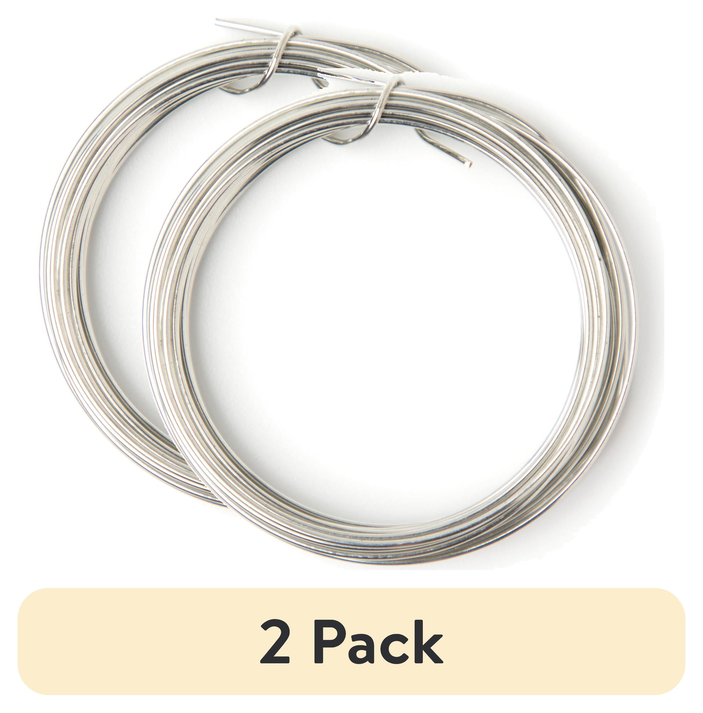 (2 pack) Cousin DIY Coated Copper Wire, Silver Finish, 18 Ga, 14 ft ...