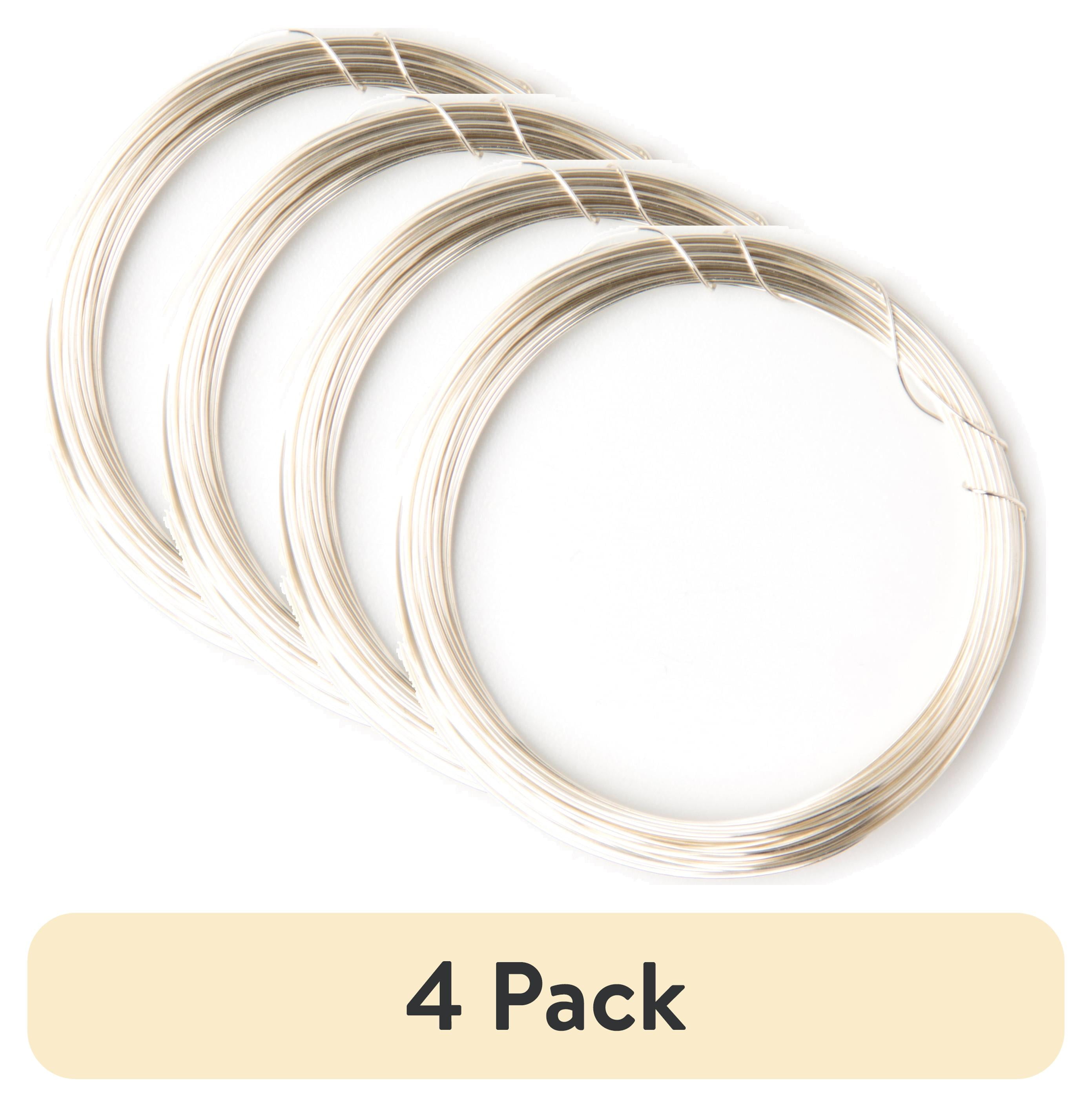 (4 pack) Cousin DIY Coated Copper Wire, Silver Finish, 26 Ga, 28 ft ...