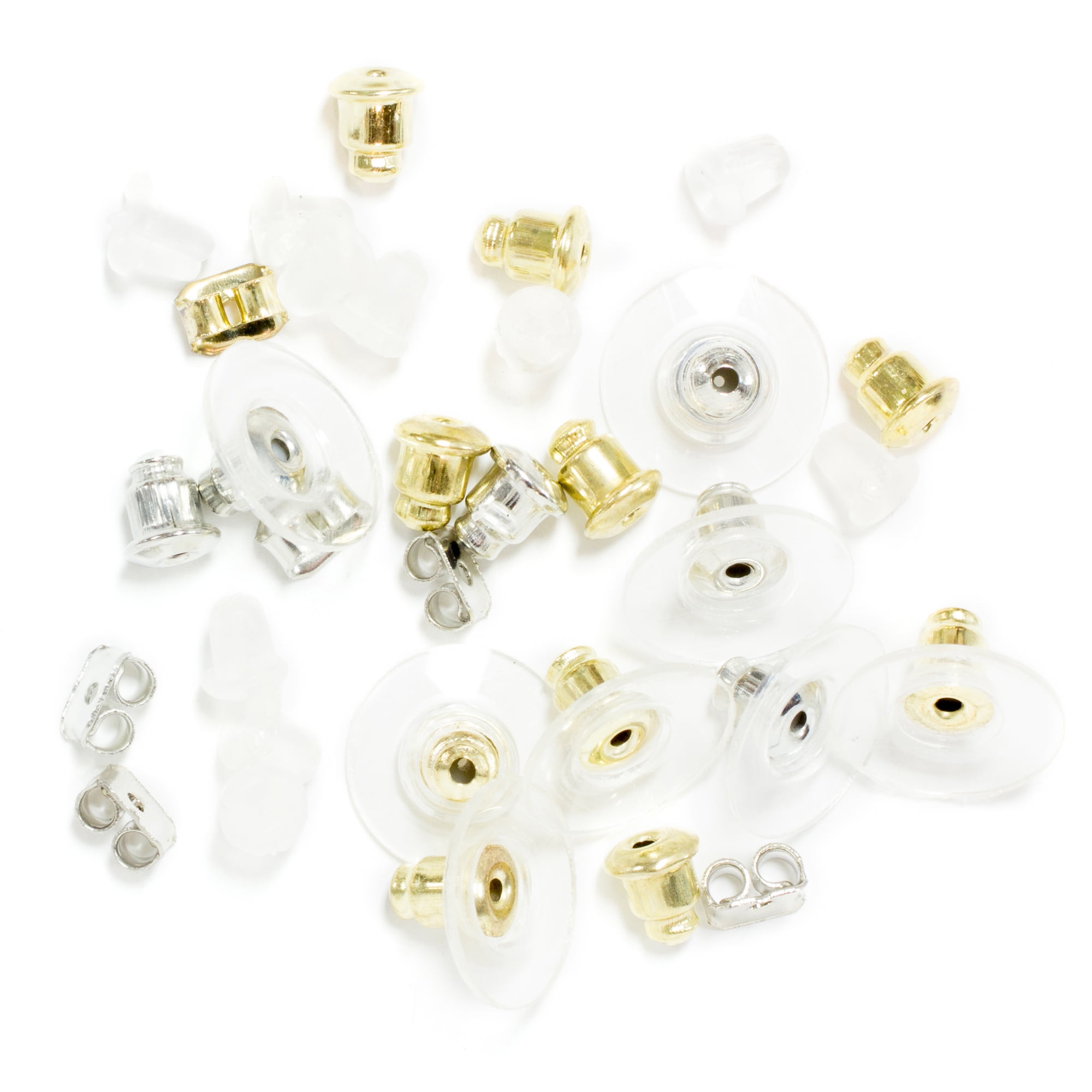 Cousin DIY Earring Back Assortment Pack, 70 Piece, Gold, Silver and ...