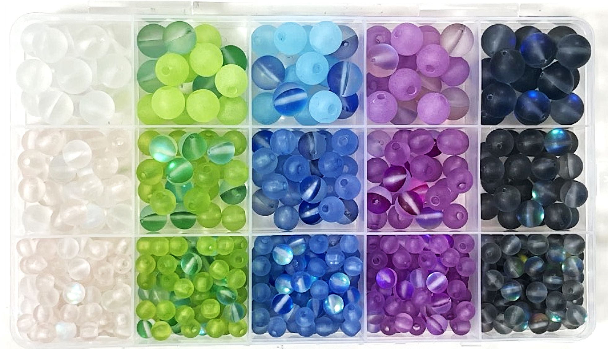 Cousin DIY Frosted Glass and Acrylic Moon Bead Box, Jewelry Making, 585 ...