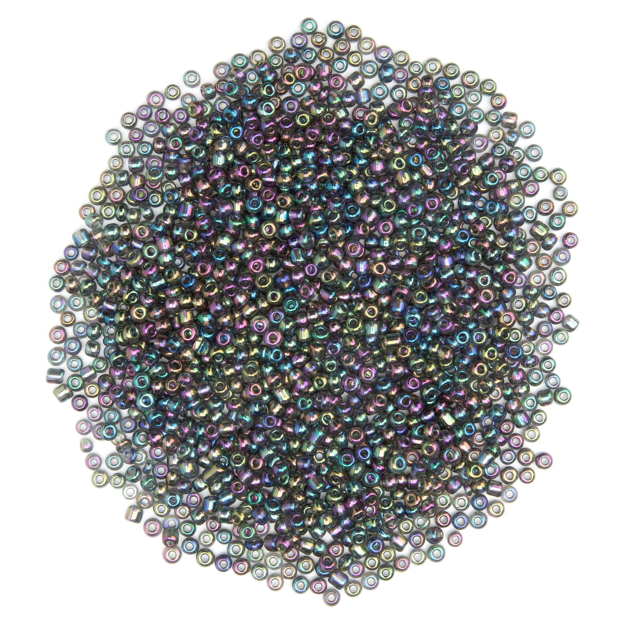 Cousin DIY Glass E-Beads, 100g Bulk Pack, 6/0, Clear AB, Unisex ...