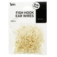 Cousin DIY Gold Fishhook Ear Wire Bulk Findings Pack, 18mm x 18mm - 120 ...
