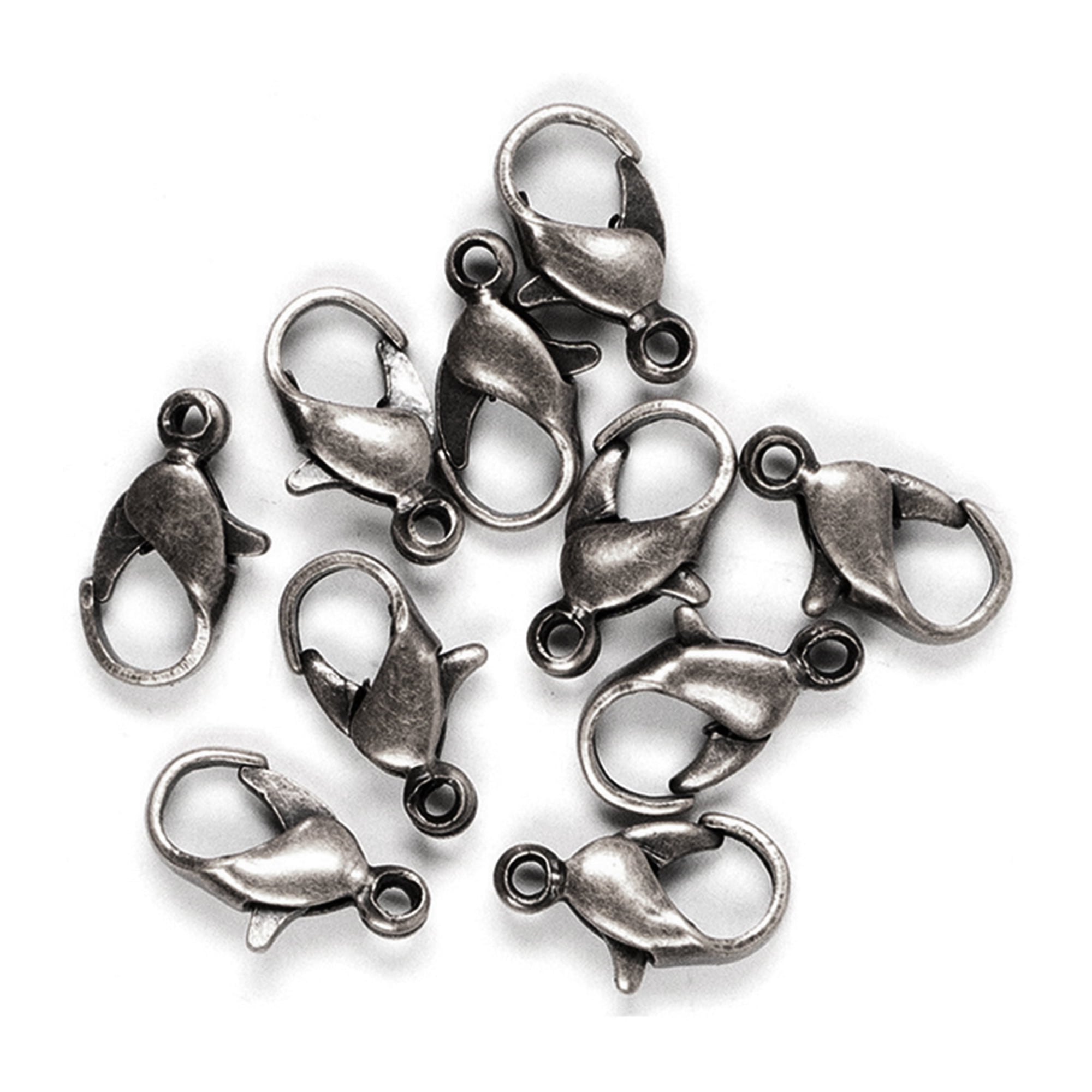 Cousin DIY Gunmetal Lobster Clasps, 10 Piece, Gray - Walmart.com