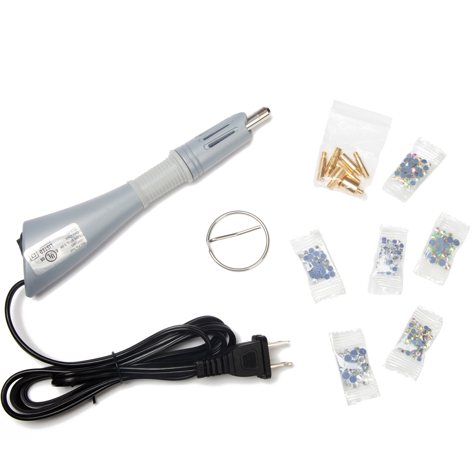 Cousin DIY Hot Fix Tool with 7 Tips, Includes Clear and AB Crystals ...