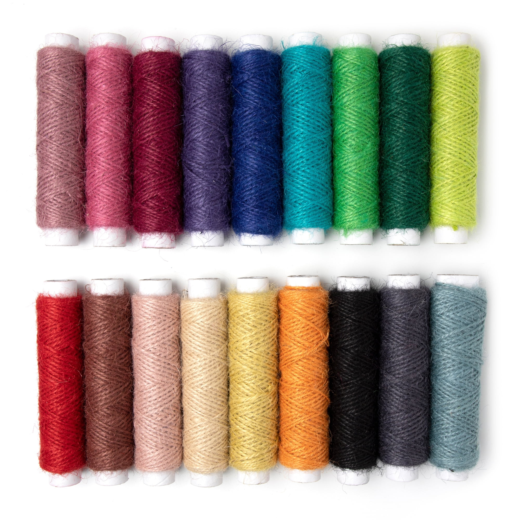 Cousin DIY Mega Natural Cord Assortment, Jute Twine, 18 Multi-Color ...