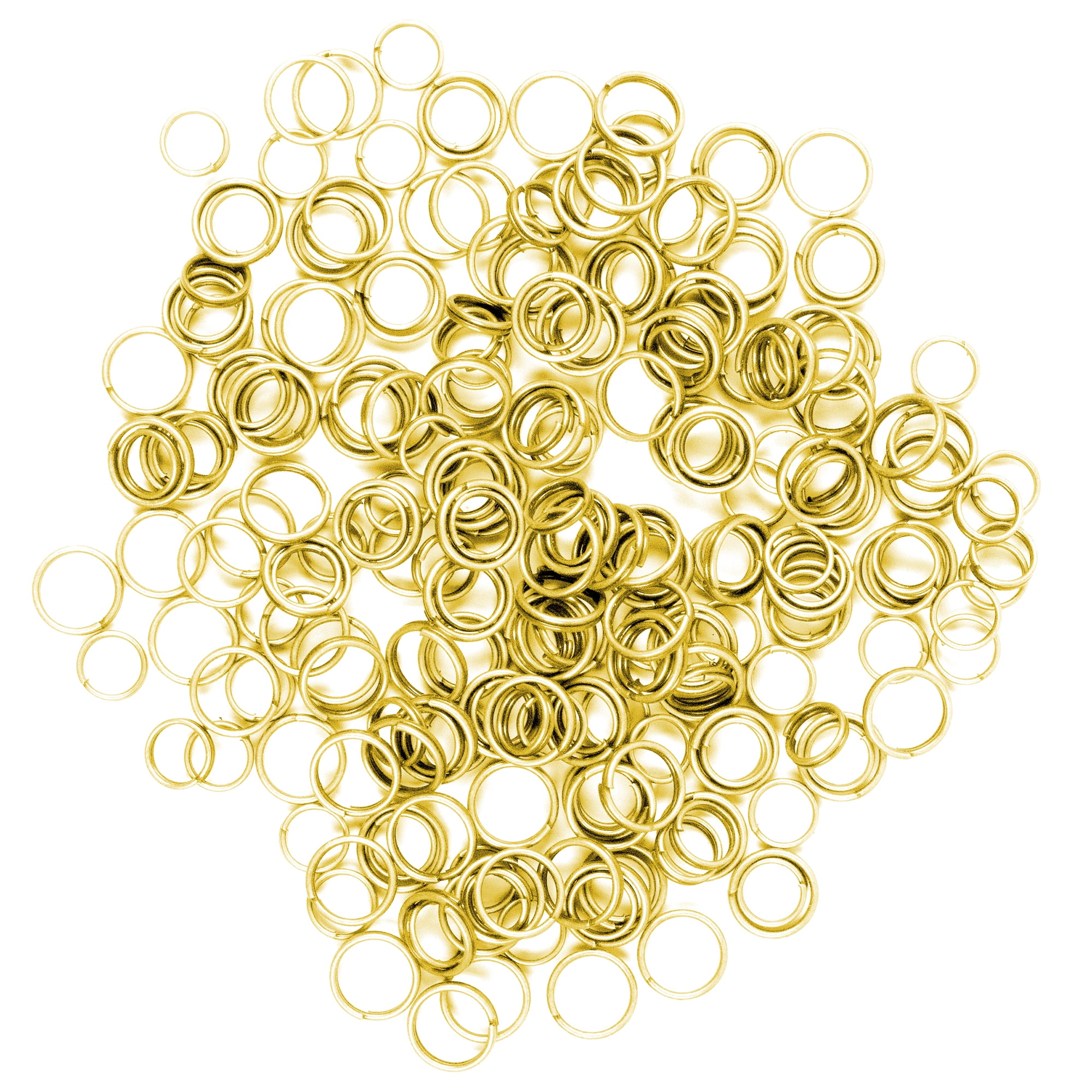 Cousin DIY Metal Split Ring Assortment, 4mm, 6mm, and 8mm, 240 Piece ...