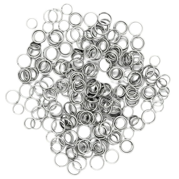 Cousin DIY Metal Split Ring Assortment, 4mm, 6mm, and 8mm, 240 Piece ...