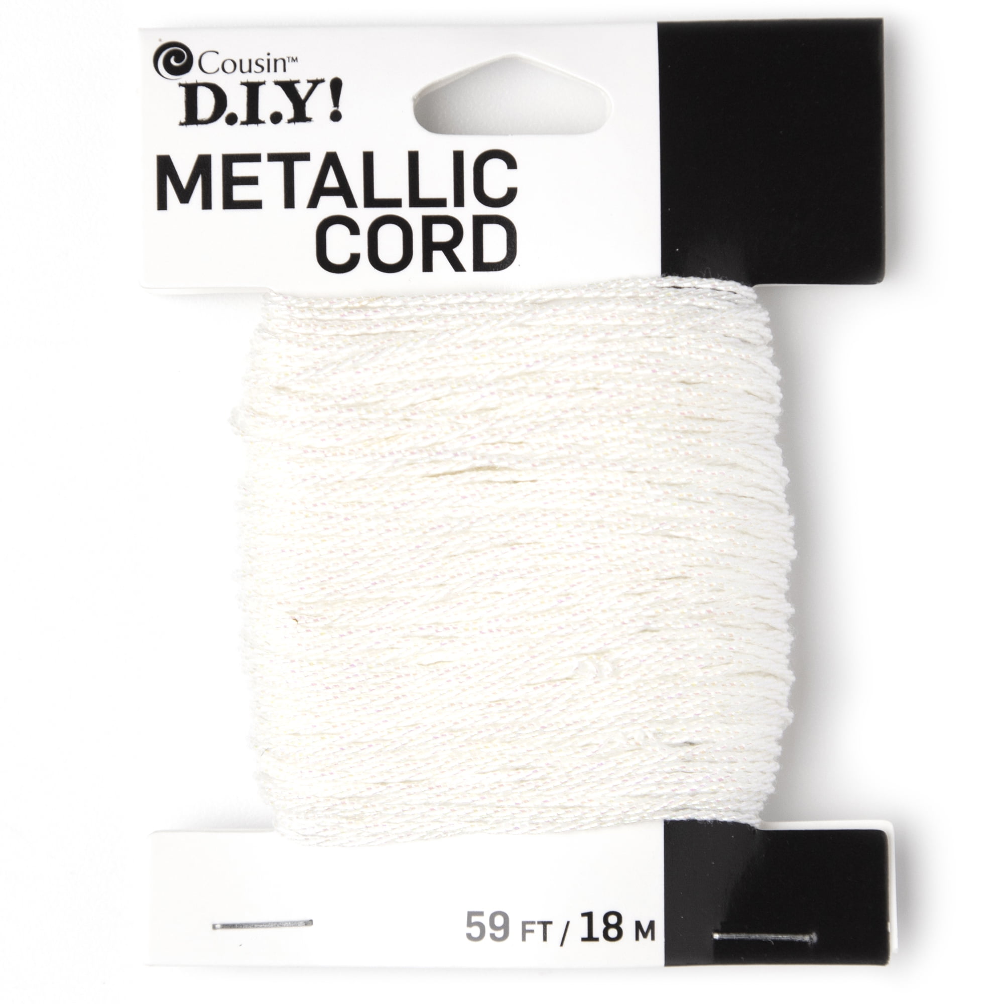 Cousin DIY Metallic Cord Fiber Jewelry and Beading String, 59 ft ...