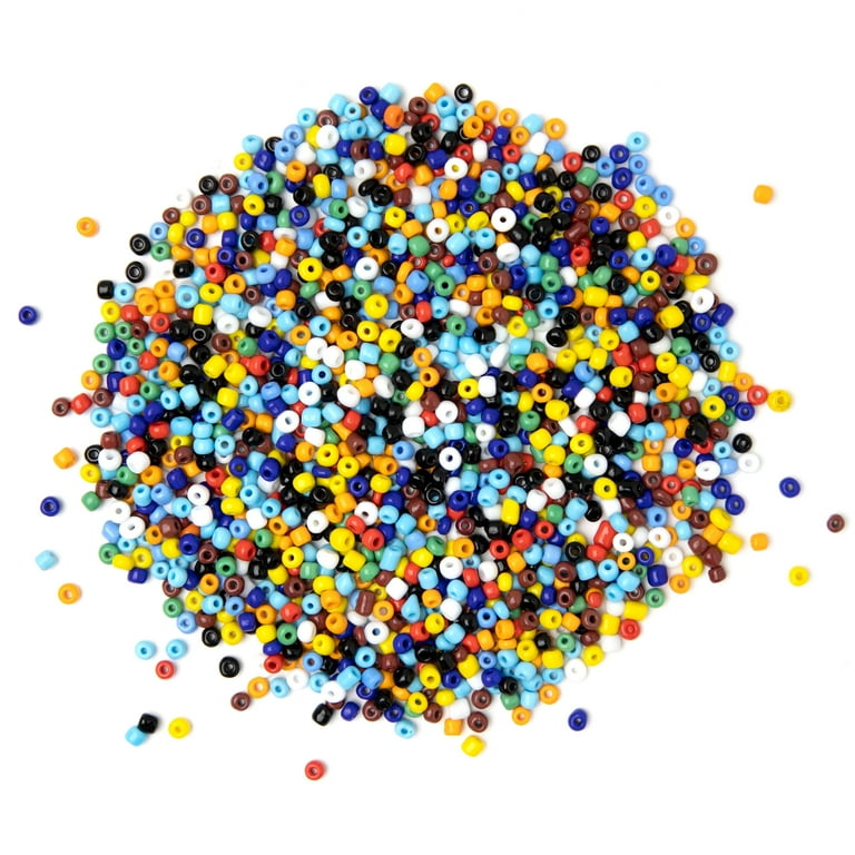 Cousin DIY Multicolor Glass E Bead Bulk Pack 100g 1000 Piece Model 65027224 Unisex for Adults