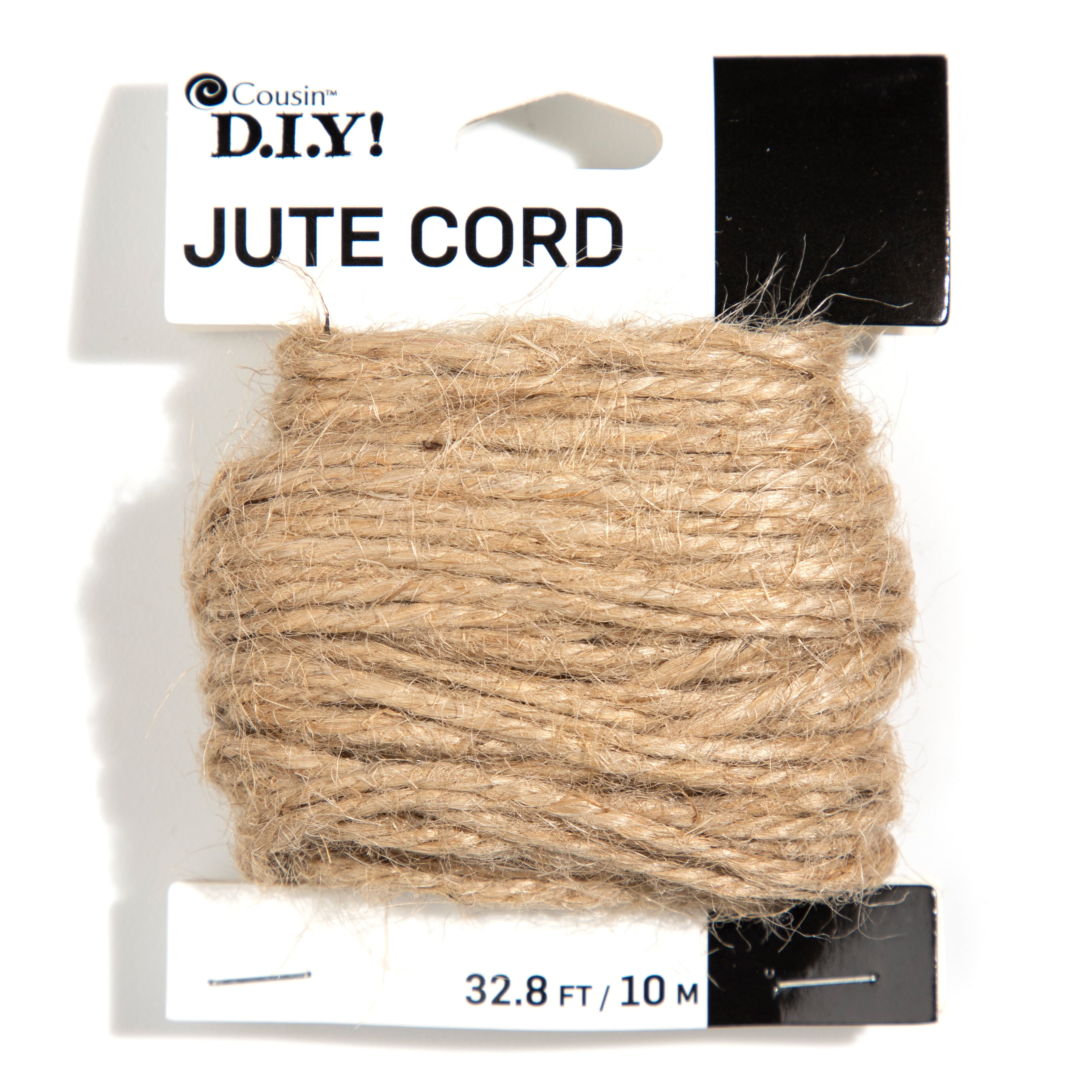 Cousin DIY Natural Jute Twine, Light Brown, 32.8 ft Roll - Walmart.com