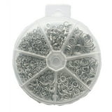 Cousin DIY Open Jump Ring Assortment with Lobster Clasps, Silver Metal ...